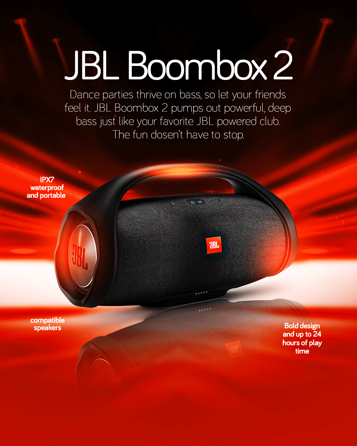 JBL Boombox Poster in Photoshop - visualrankdigital.com